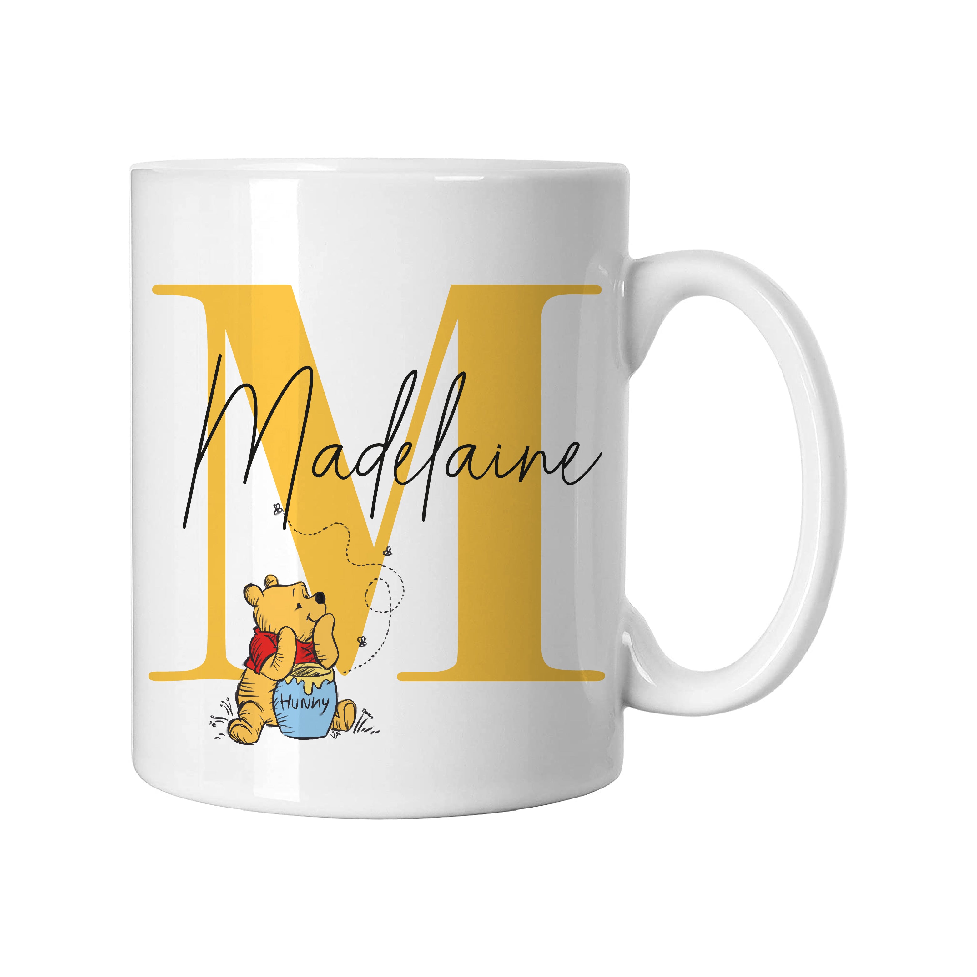Personalised Winnie The Pooh Initial Mug – LoveCases