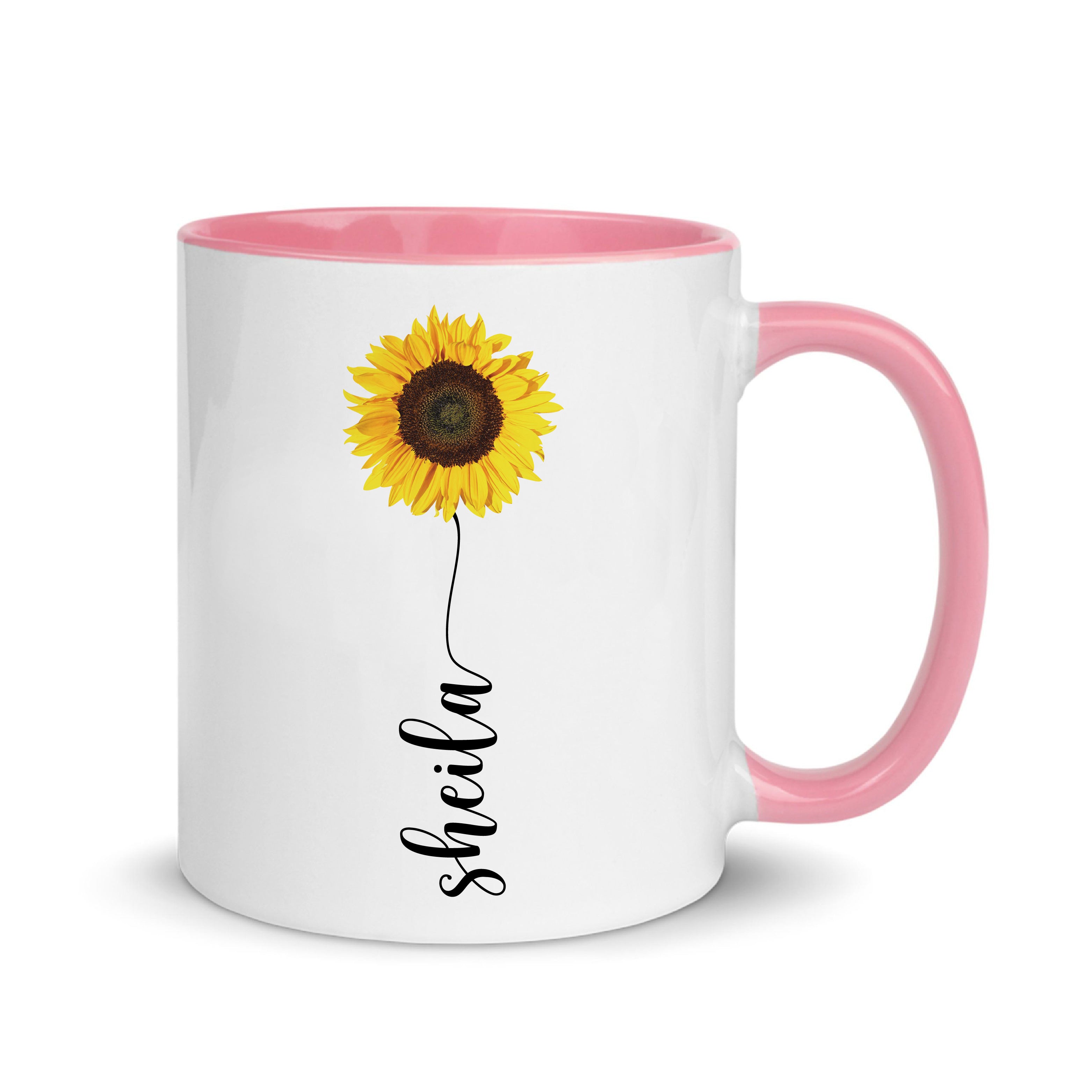 Personalised Sunflower Name Mug – LoveCases