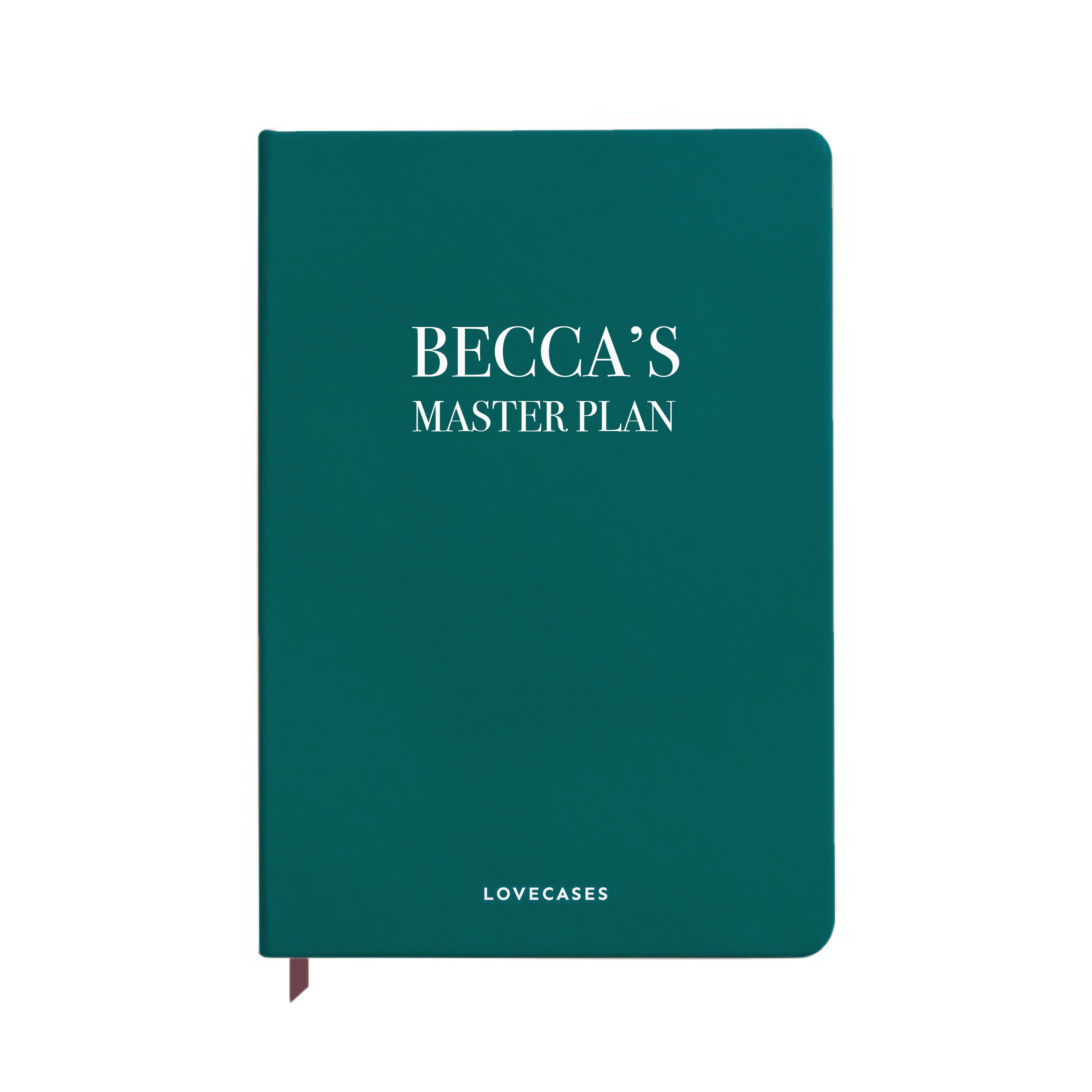 Personalised Master Plan Teal Notebook – LoveCases