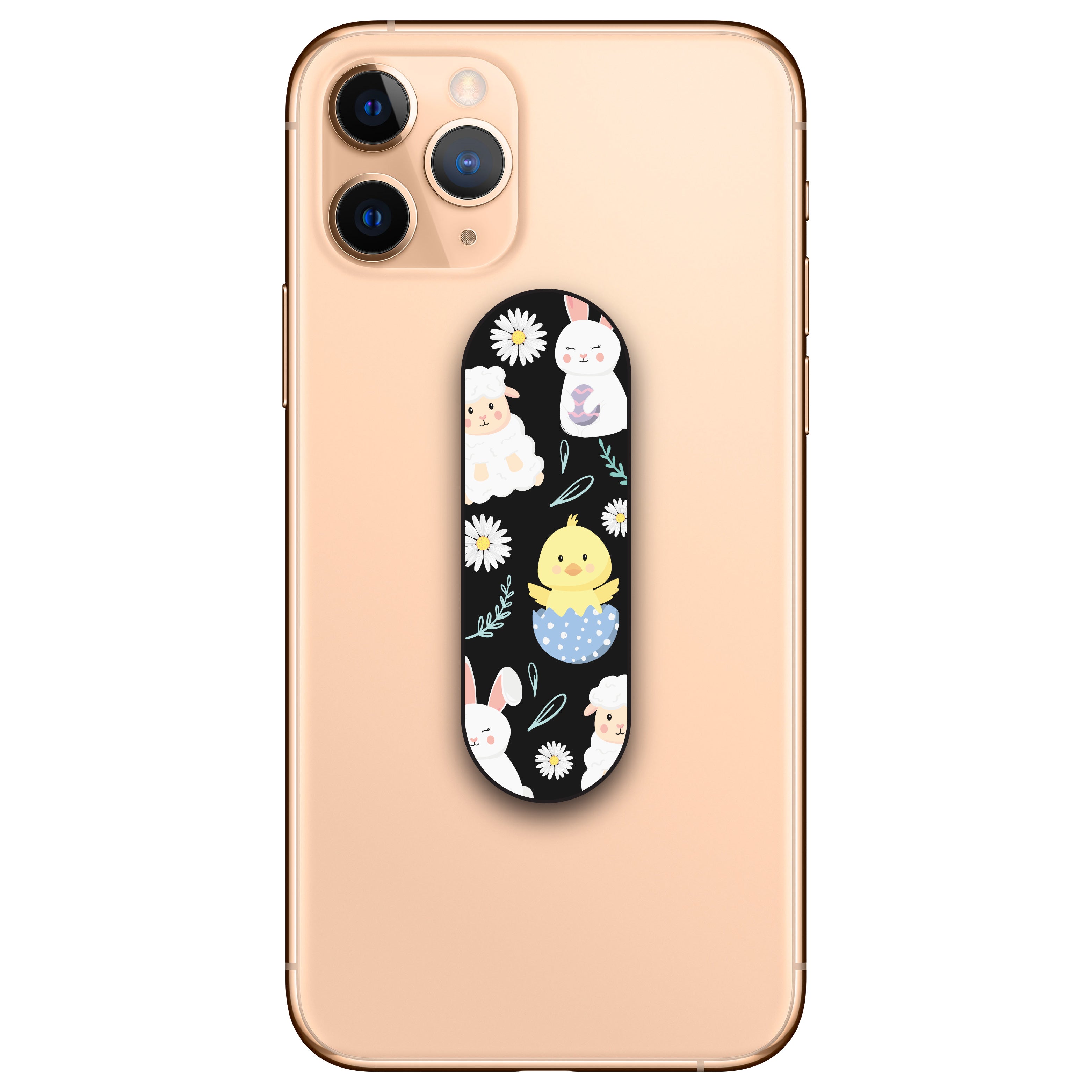 Hop Into Spring Black Phone Loop – LoveCases